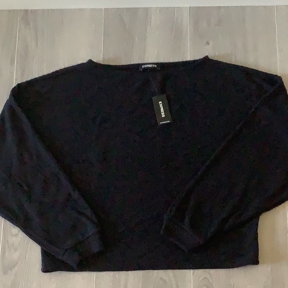 Express | Sweaters | Brand New Express Women Cropped Batwing Sweater In ...